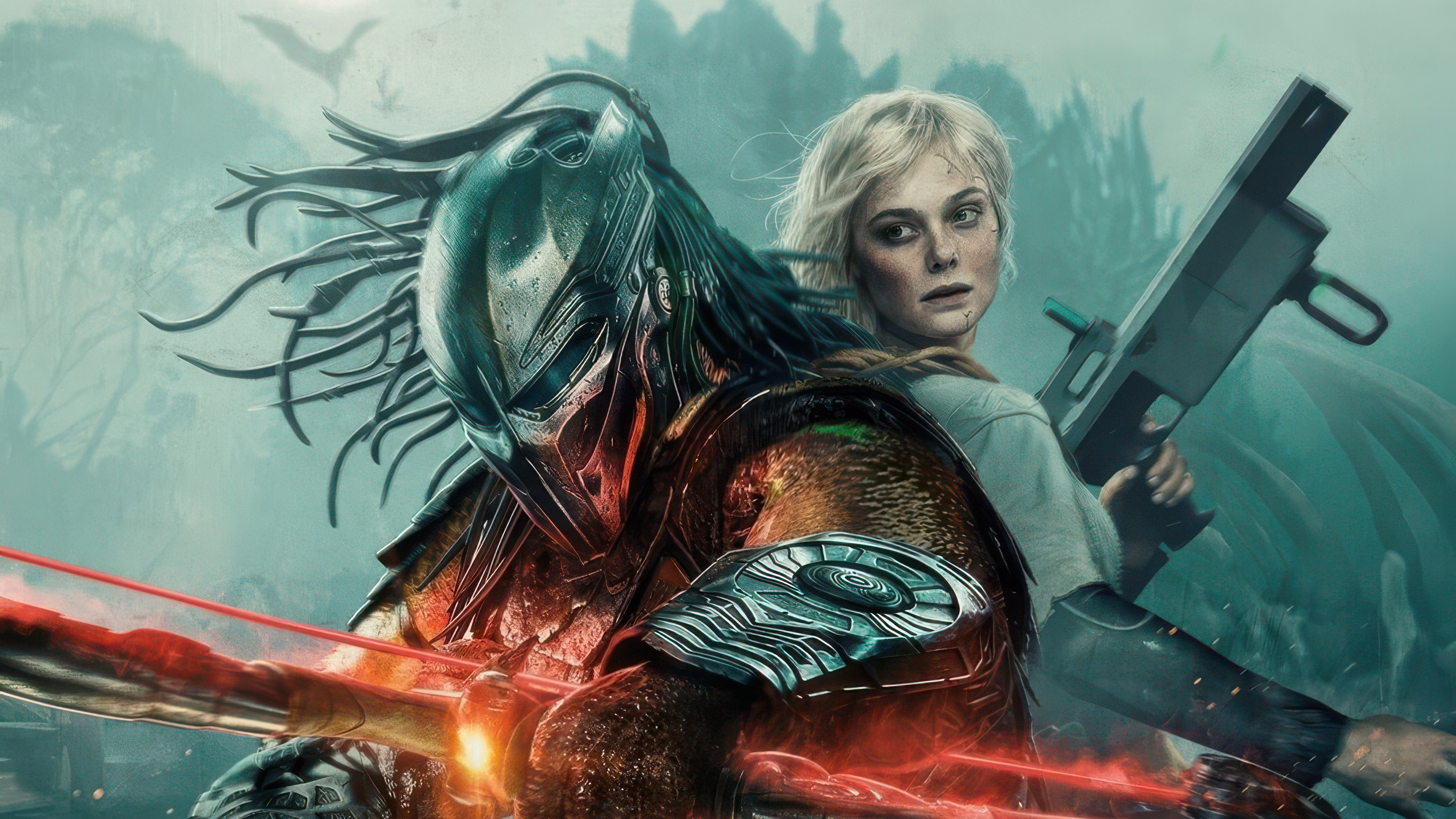 Yautja Warrior In The Predator Badlands 2025 Wallpaper,HD Movies Wallpapers,4k Wallpapers,Images ...