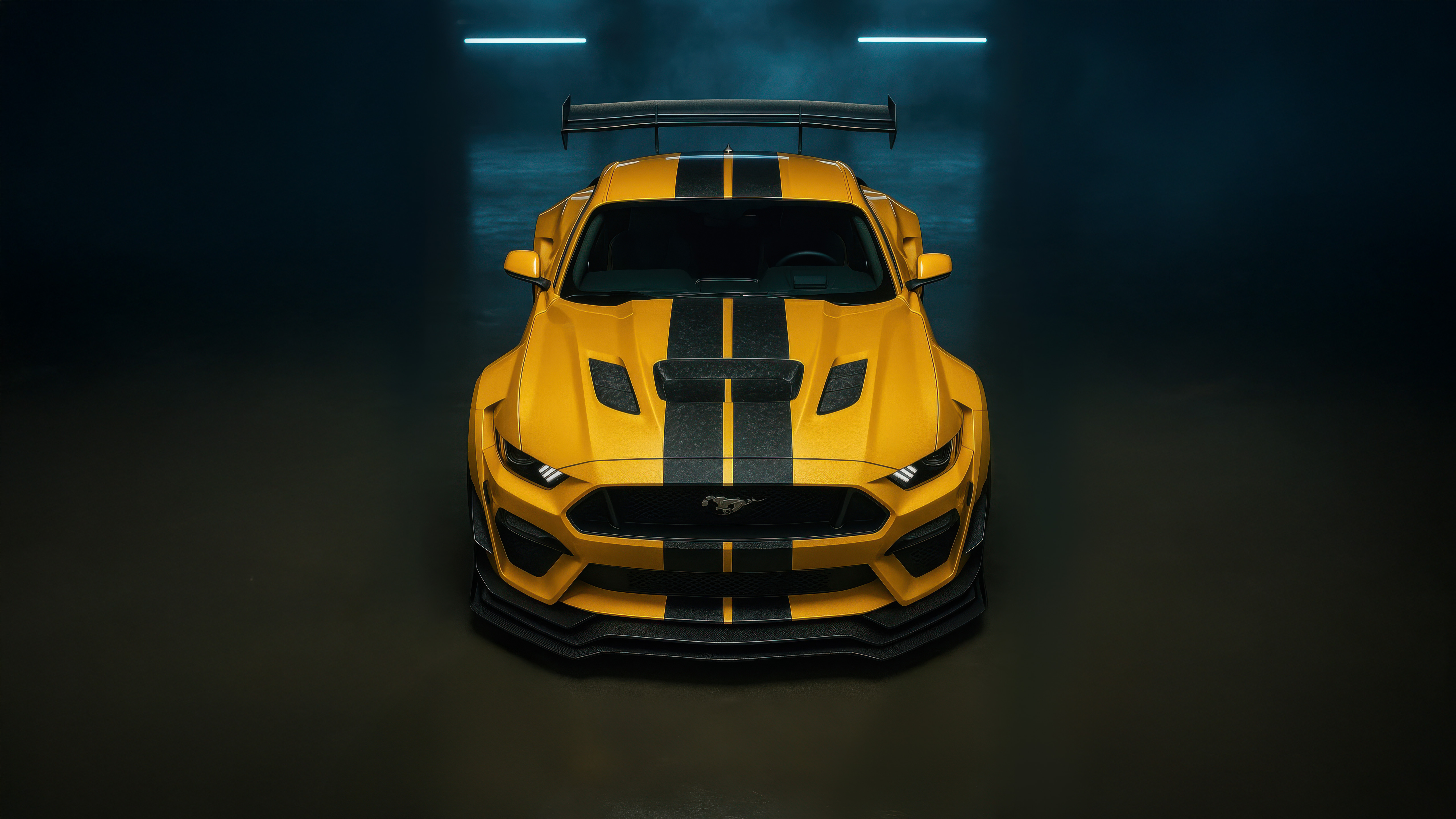 Yellow Ford Mustang Shelby Gt500 2025 Wallpaper,HD Cars Wallpapers,4k Wallpapers,Images ...
