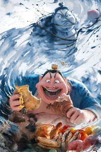 Ne Zha 2 480x854 Resolution Wallpapers Android One